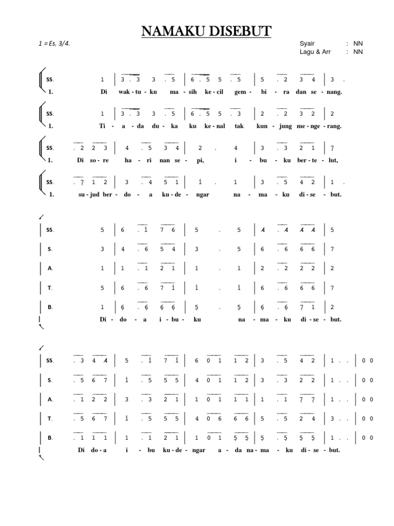 Di Doa Ibuku Namaku Disebut | PDF | Olahraga & Rekreasi