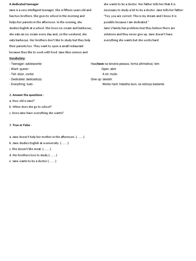 A Dedicated Teenager | PDF A Dedicated Teenager | PDF