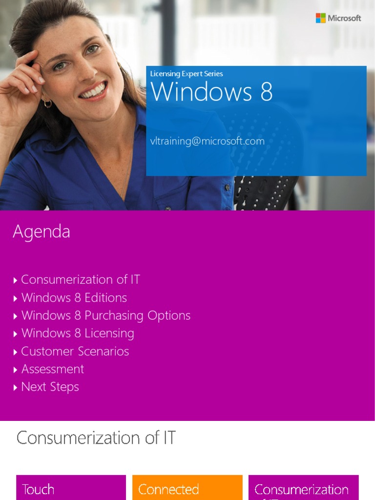 Microsoft Licensing Win8 Handout | PDF | Desktop Virtualization | Windows 8