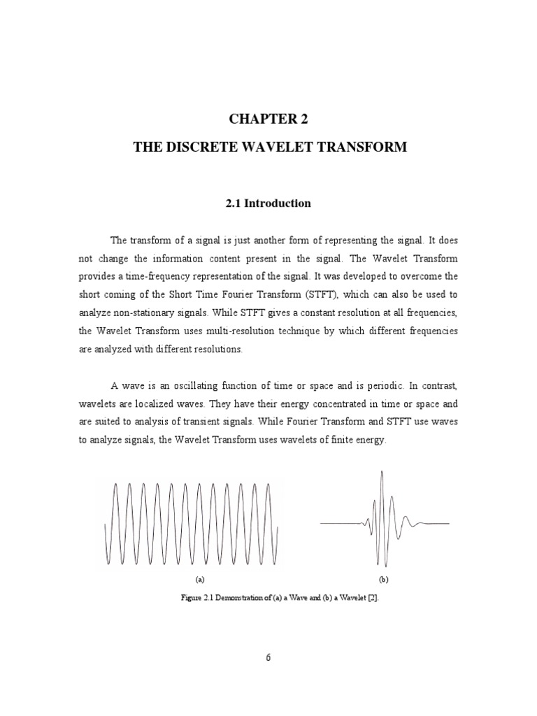 Discrete Wavelet Transform | PDF | Wavelet | Data Compression