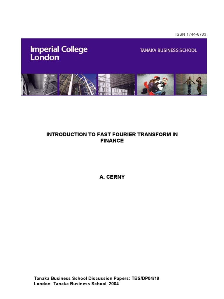 Introduction To Fast Fourier Transform In Pdf Fast Fourier