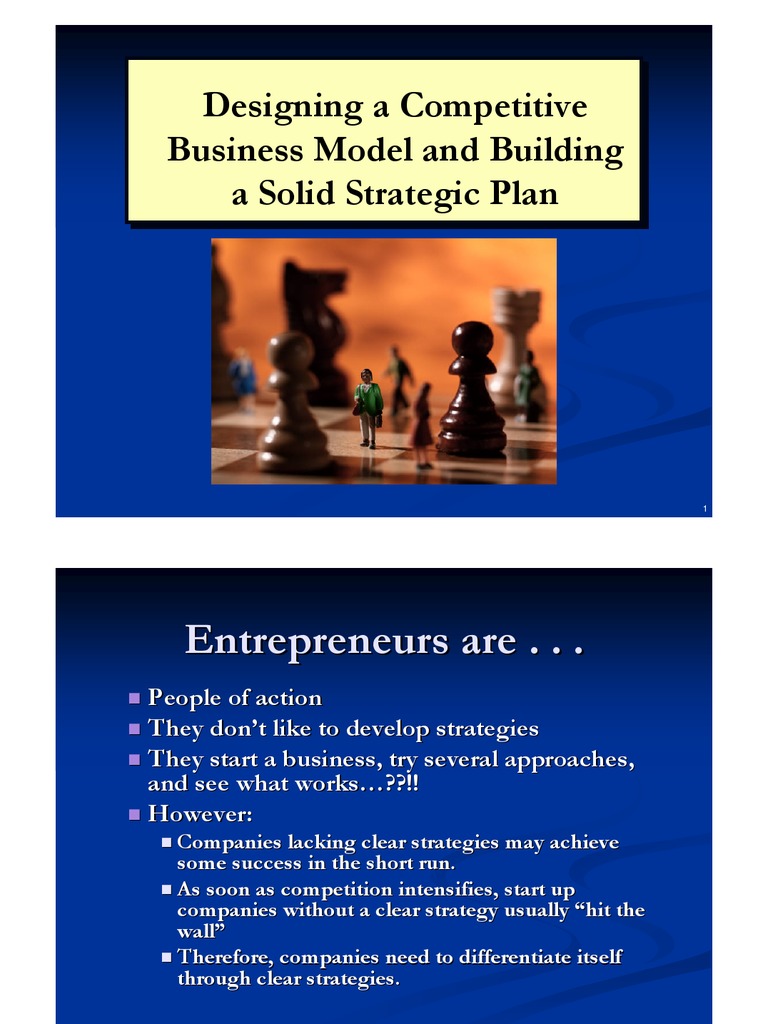 Designing A Competitive Business Model and Building A Solid Strategic ...