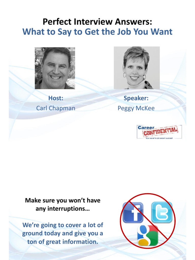 Perfect Interview Answers 041613 | PDF | Interview | Job Interview