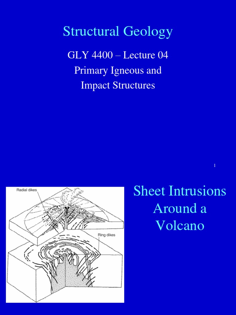 Structural Geology: GLY 4400 - Lecture 04 Primary Igneous and Impact ...