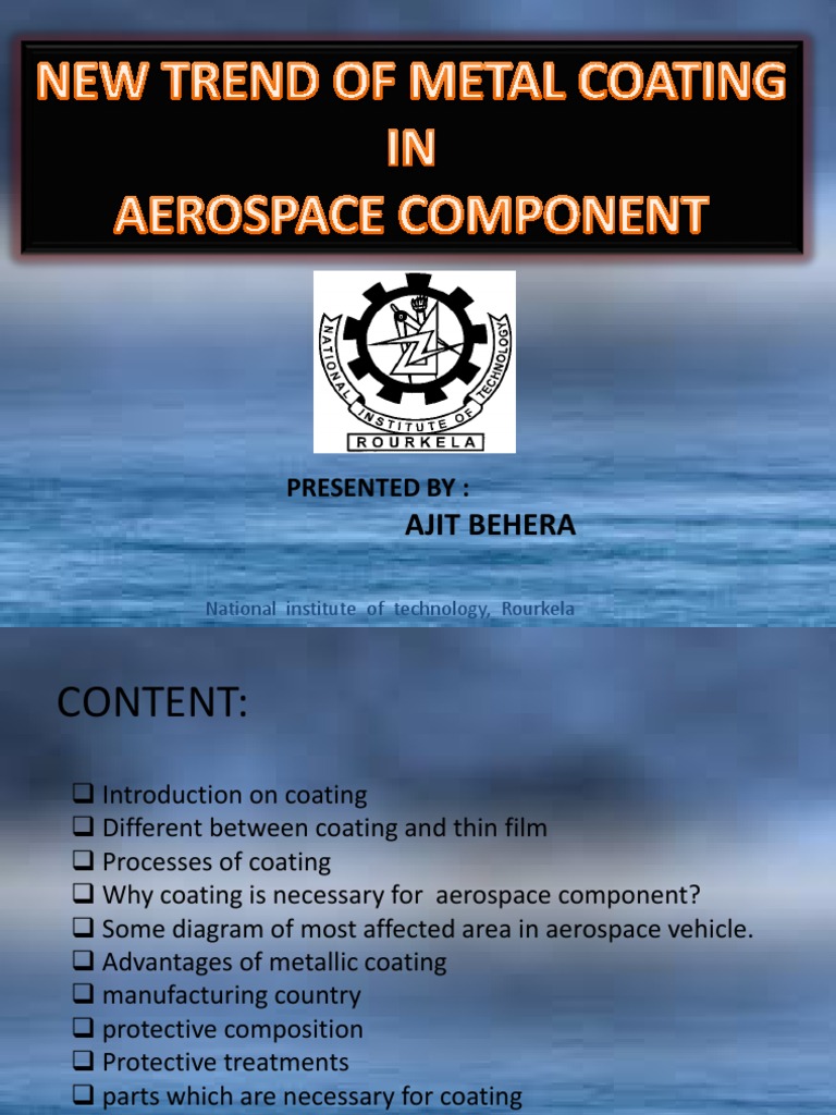 Metallic Coatings for Aerospace Components | PDF | Thin Film | Corrosion