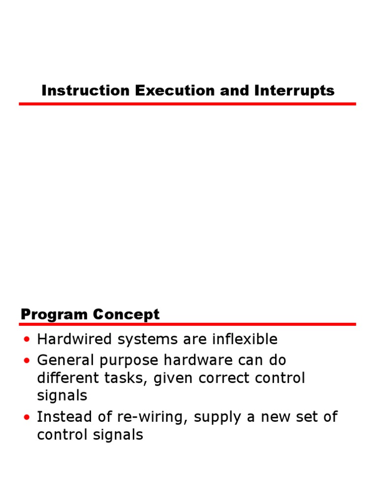 Interrupt Cycle in Instruction Execution | PDF | Central Processing ...
