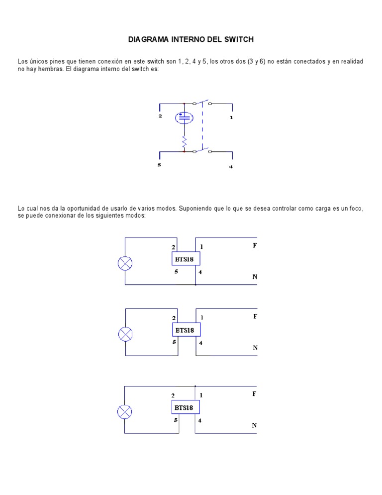 Diagrama Interno Del Swich | PDF