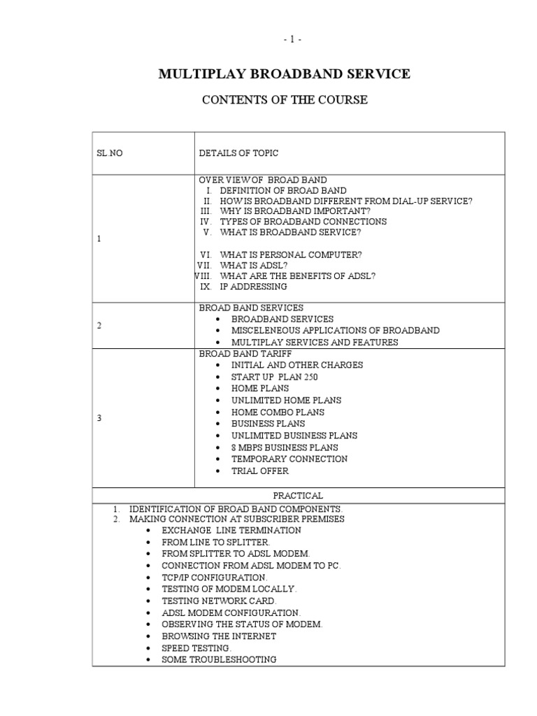 Broadband Multiplay | PDF | Internet Access | Video On Demand