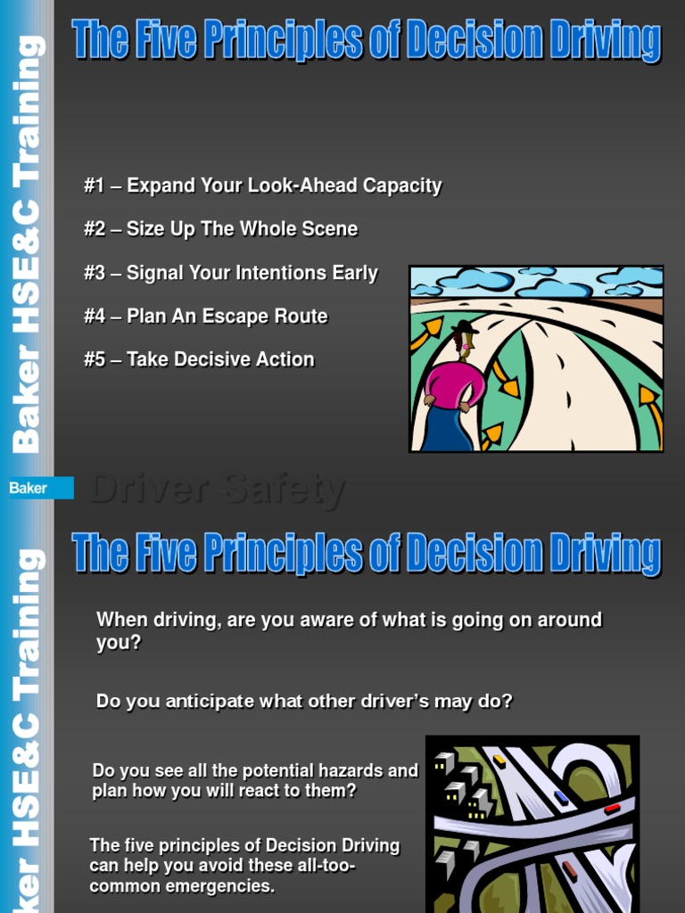 Driving - Decision Driving Principles | PDF | Road Traffic Safety | Driving