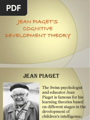 Jean Piaget Cognitive Theory PDF Schema (Psychology) Cognitive ...