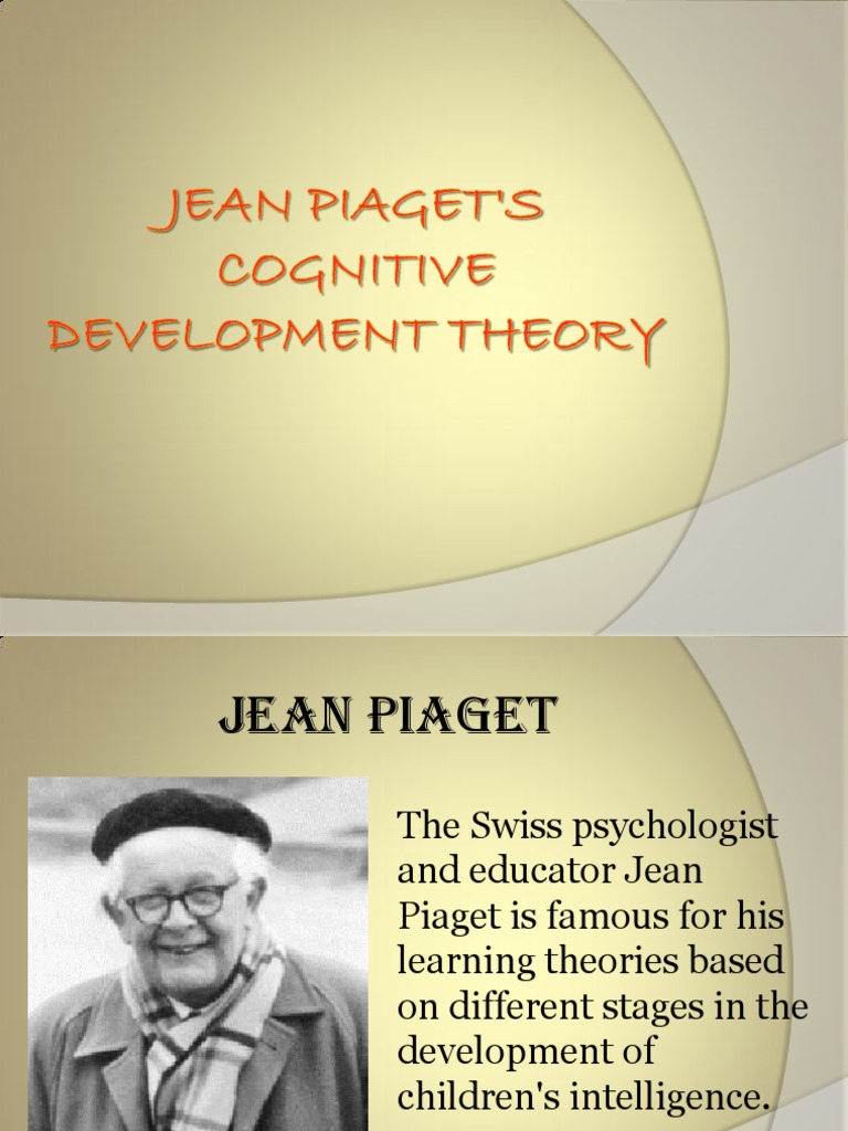Jean Piaget's Cognitive Development Theory | Cognitive Development ...