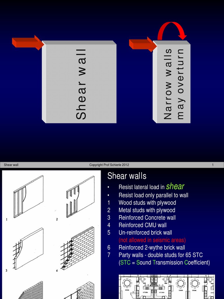 Design of Shear Wall | PDF | Framing (Construction) | Wall