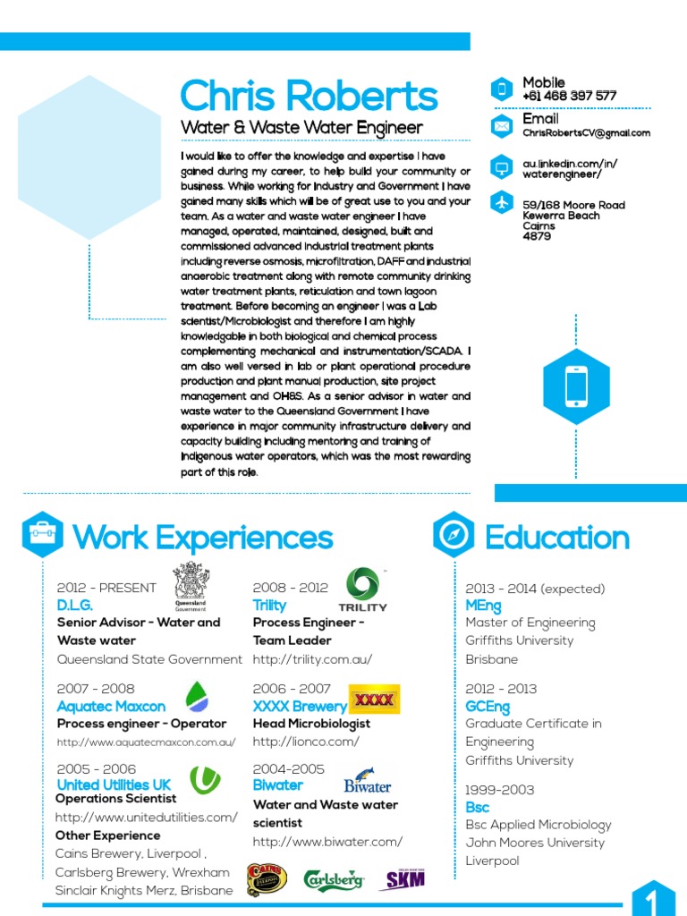 CV Chris Roberts | PDF | Engineer | Science And Technology