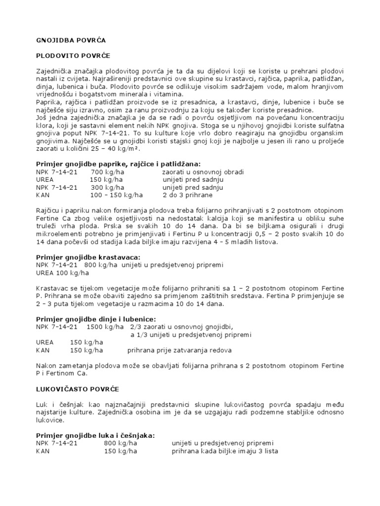 Povrtlarstvo | PDF