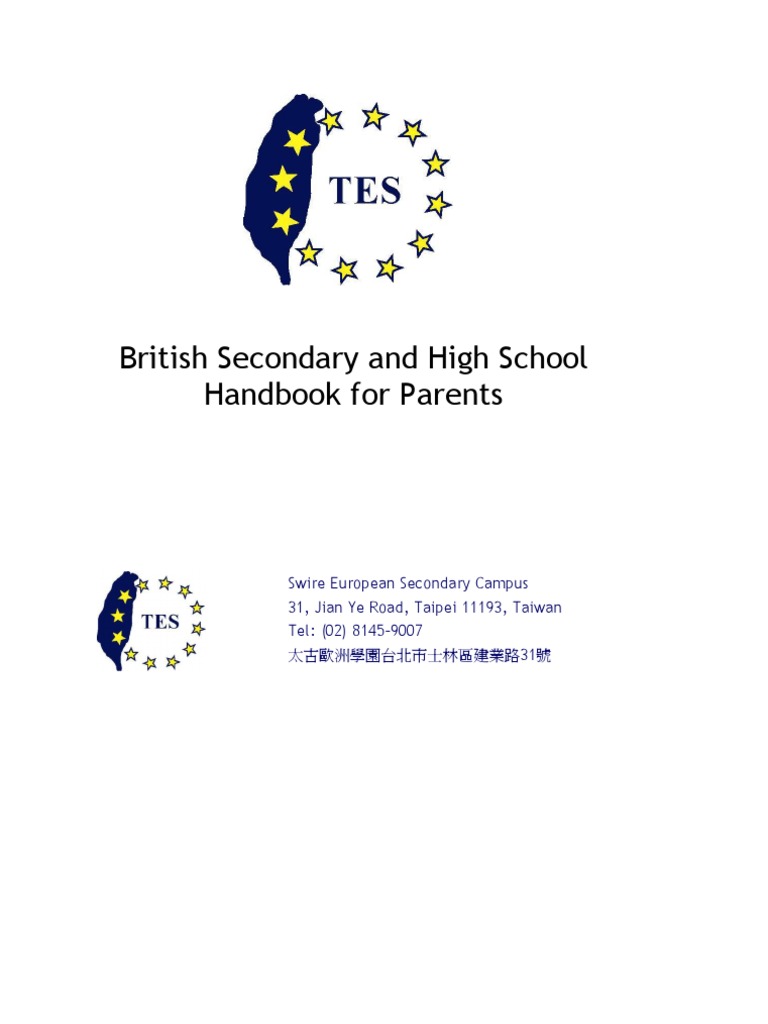 European Secondary Campus Handbook For Parents 2012 - 2013 | PDF | High ...