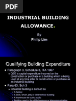 Industrial Building Allowance Overview | PDF | Expense | Cost