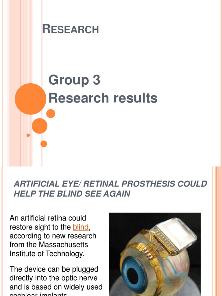 Amazing Research Results | PDF | Visual System | Senses