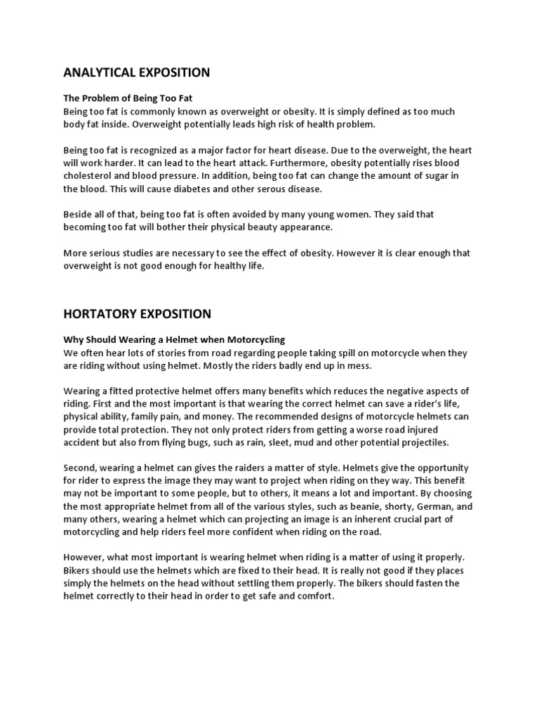 Analytical and Hortatory Exposition | PDF | Smoking | Obesity
