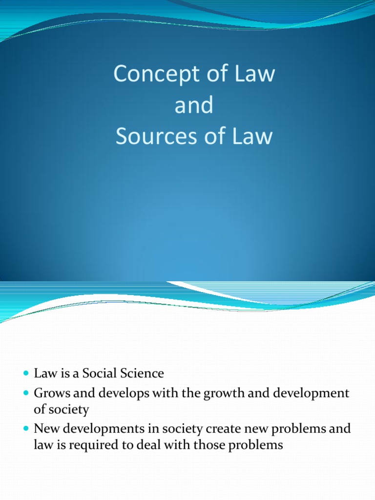 Concept of Law | PDF | Law