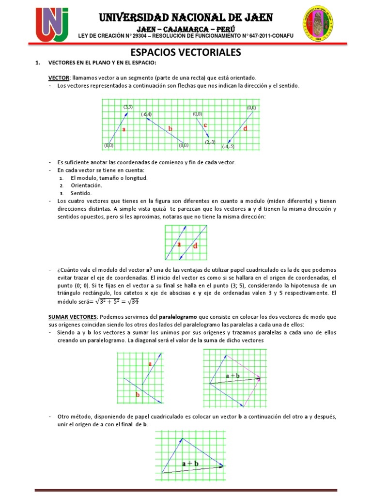 Espacios Vectoriales | PDF | Matriz (Matemáticas) | Vector Euclidiano