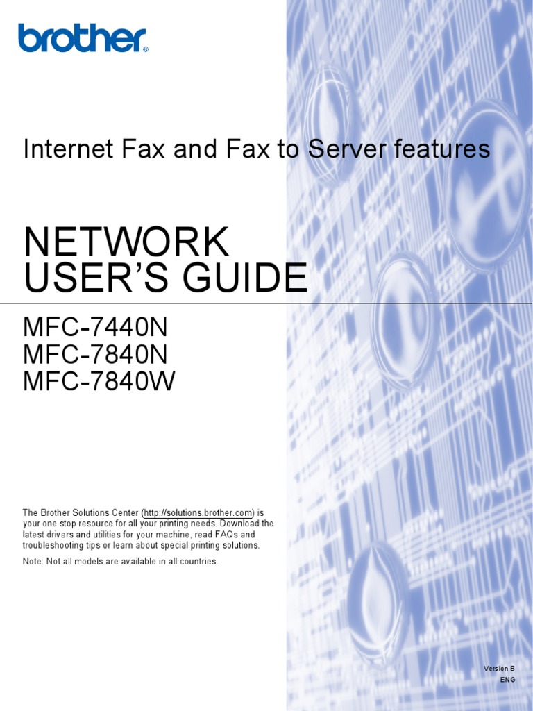 Brother Internet Fax User Guide | PDF | Fax | Computer Network