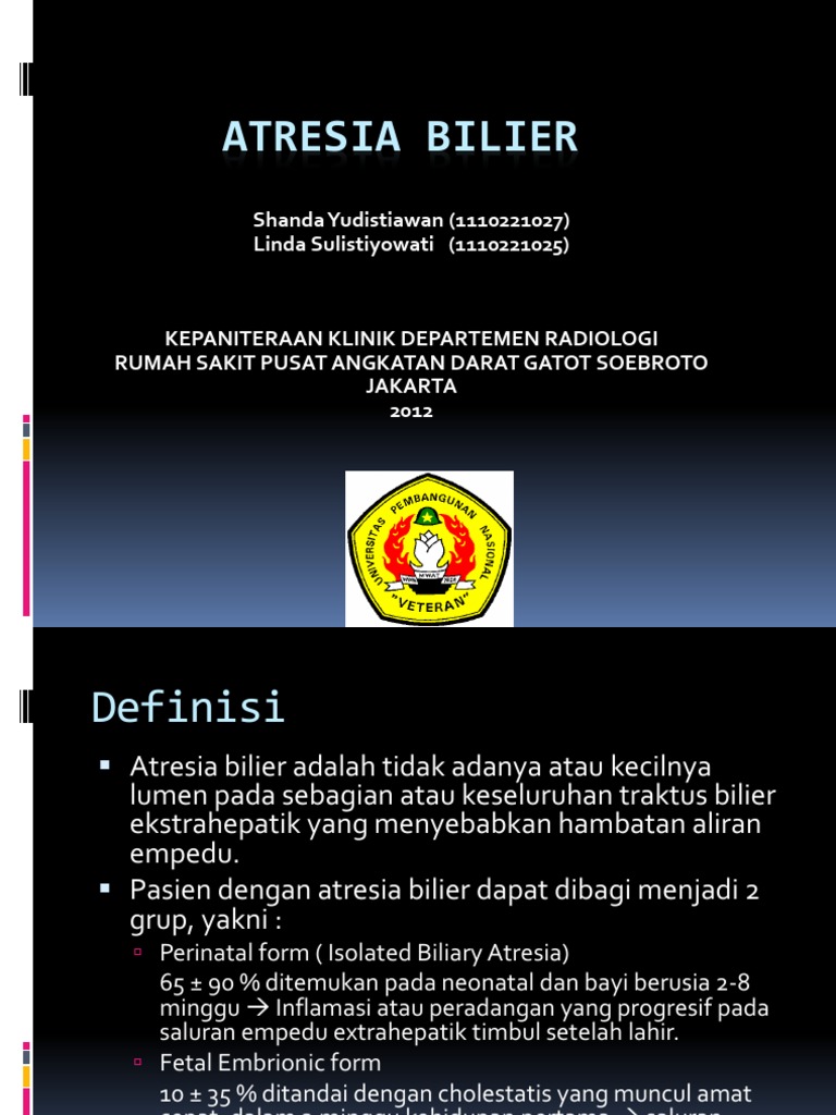 Atresia Bilier | PDF