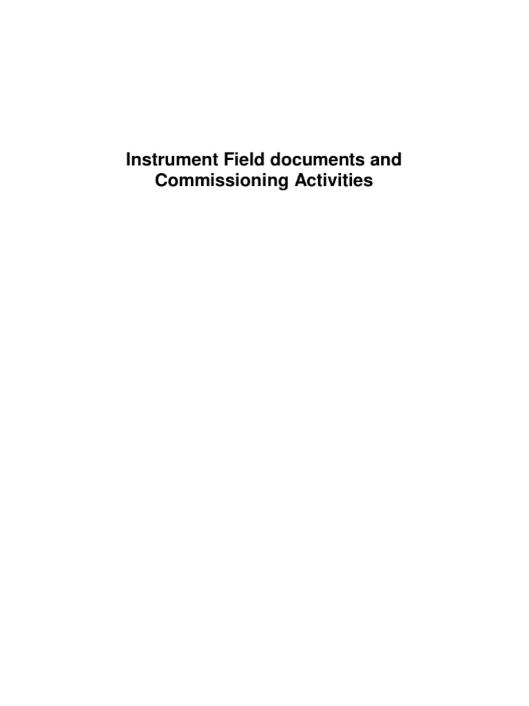 Instrumentation Construction Activity | PDF | Calibration | Valve