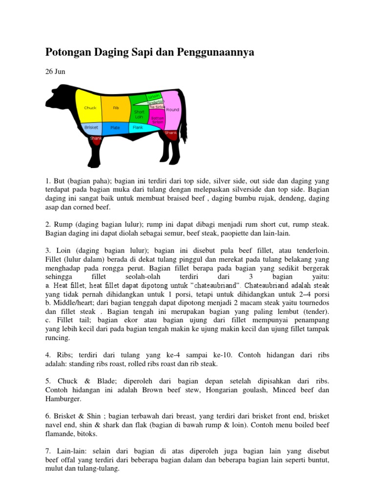 Potongan Daging Sapi | PDF