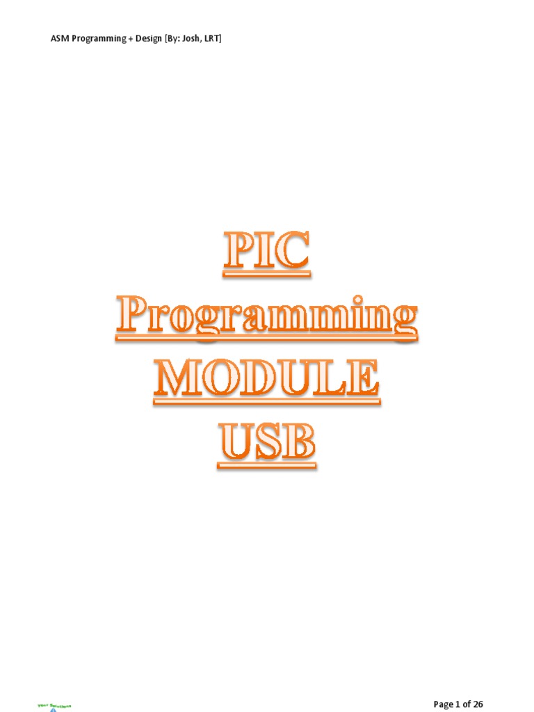 PIC Programming Module USB and Traffic Light System Controller | PDF ...