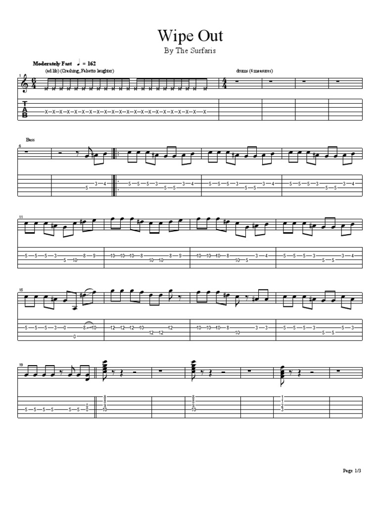 Surfaris - Wipe - Out | PDF