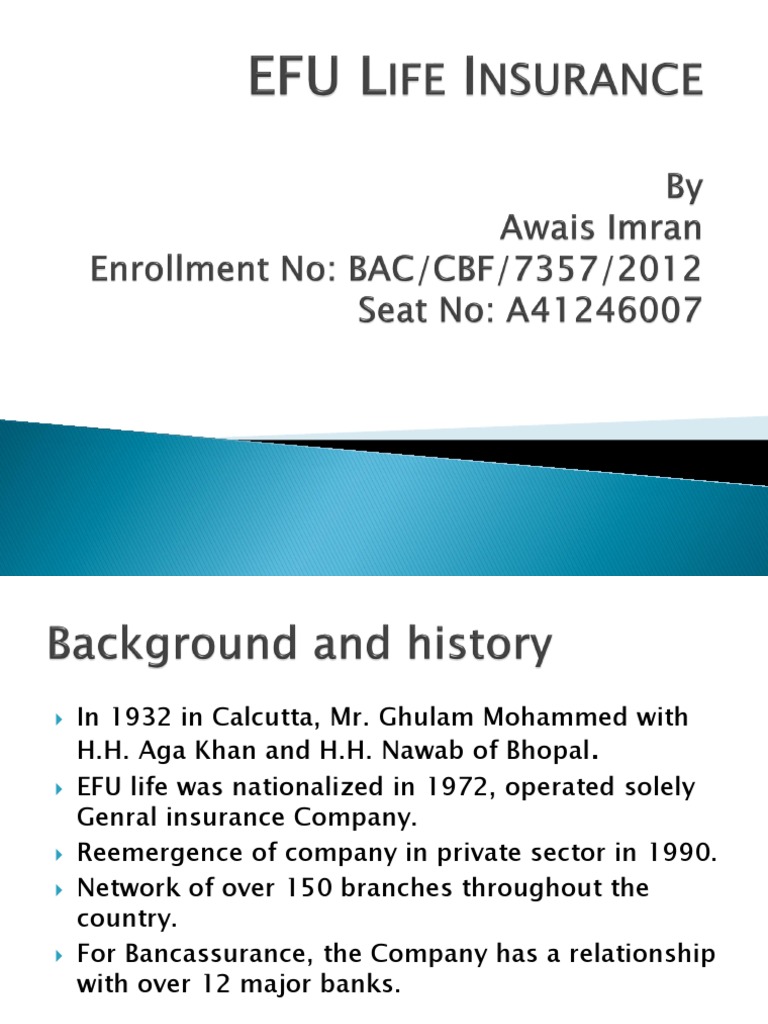 EFU Life Insurance | Competition | Insurance