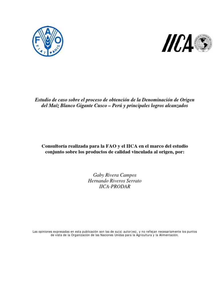 Mais Peru | PDF | Perú | Agricultura