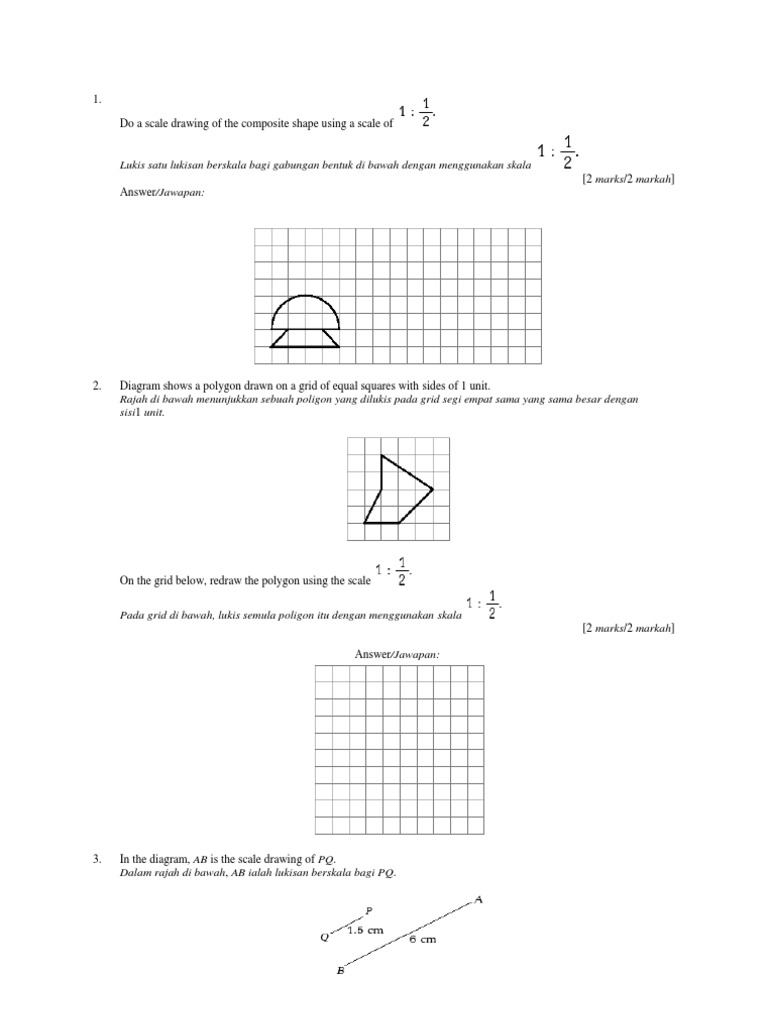 Scale Drawing | PDF | Poligon | Geometri Dasar