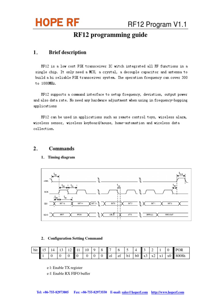 RF12 Program V1.1 | PDF | Computer Engineering | Electronic Engineering