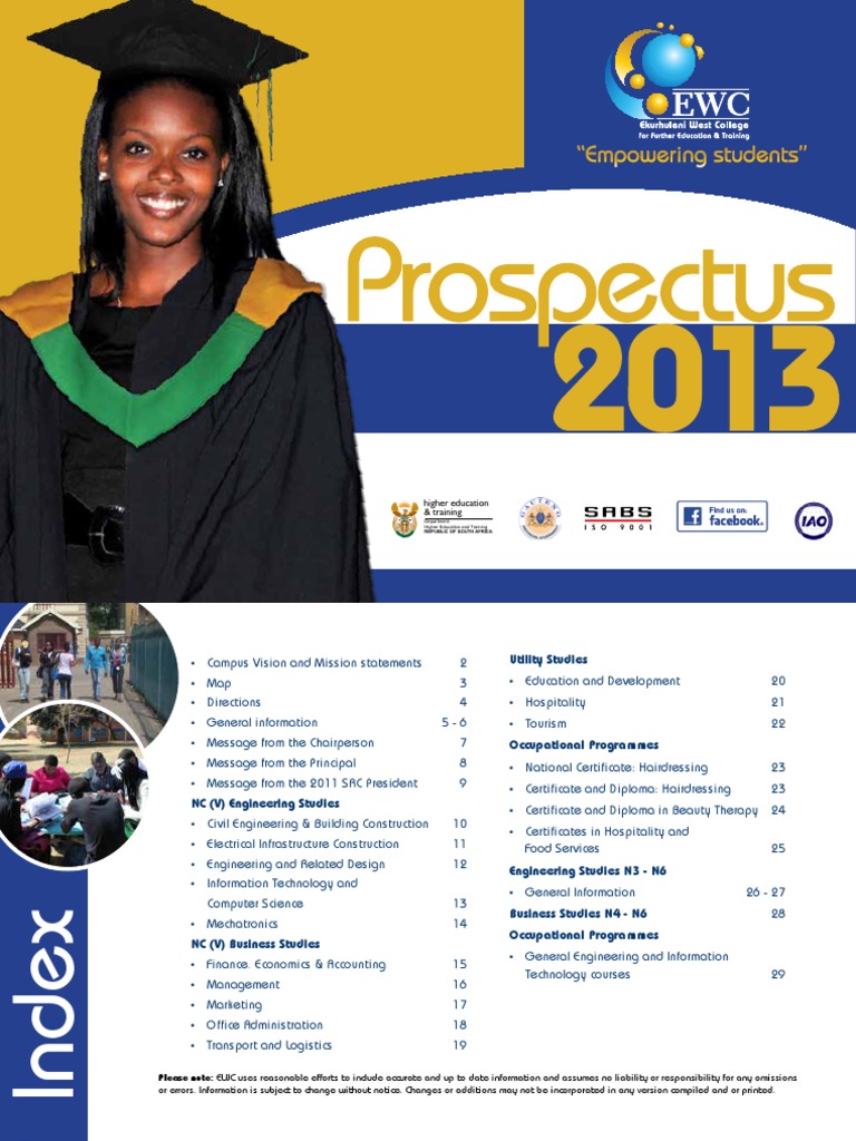 EWC Prospectus 2013 | PDF | Engineering | Business