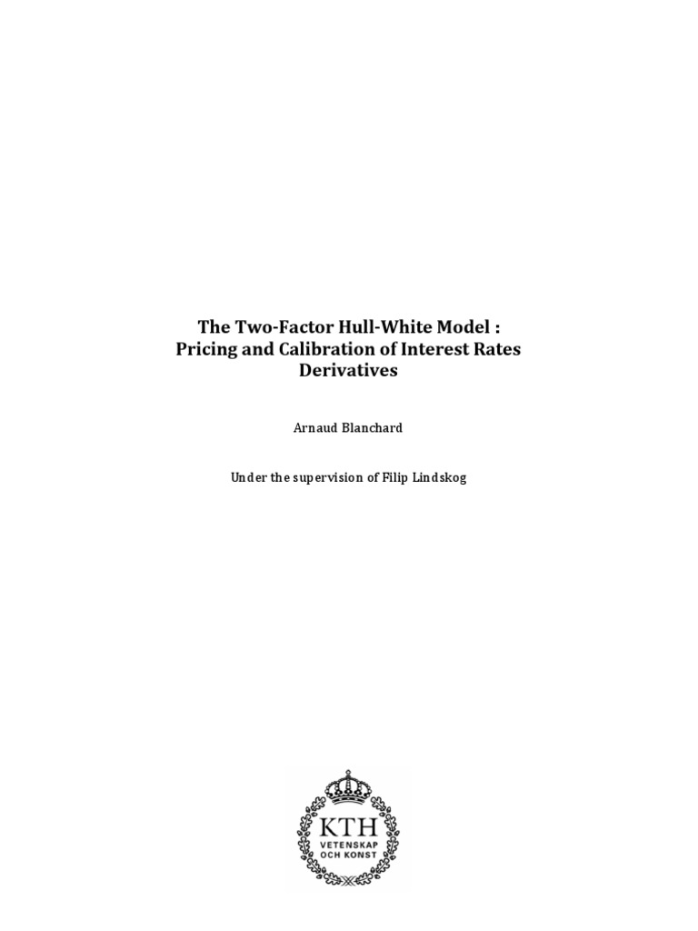 The Two-Factor Hull-White Model | PDF | Swap (Finance) | Discounting