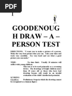 Goodenough Scoring Template | PDF
