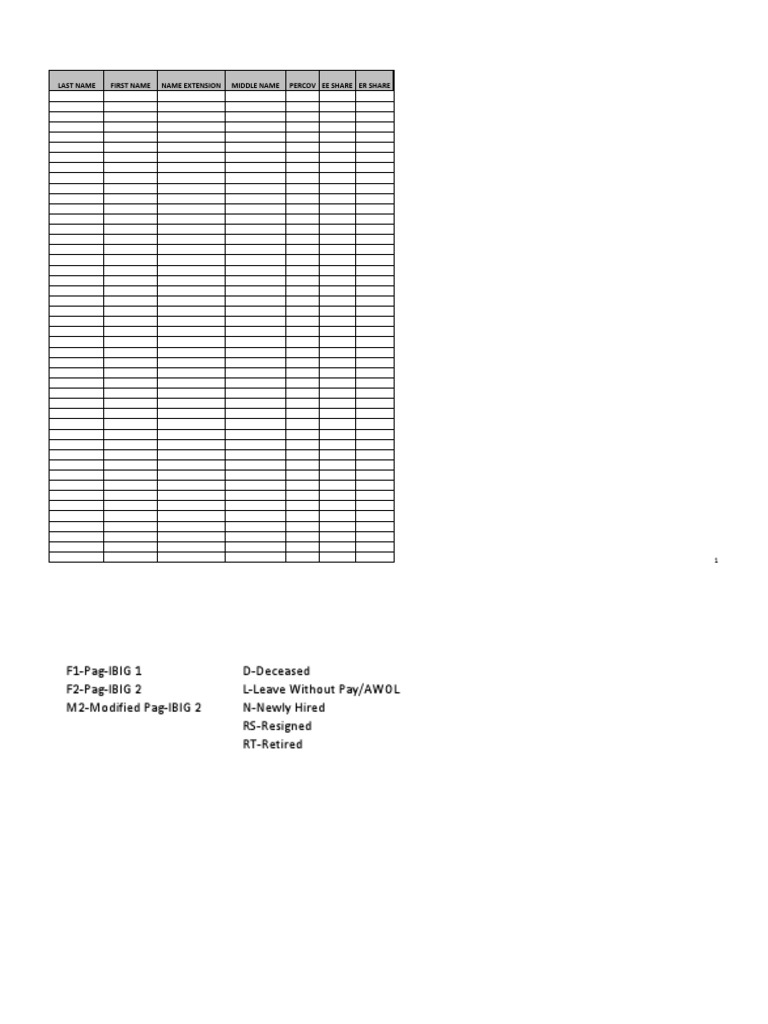 Pag Ibig Remittance Form Fillable - Printable Forms Free Online