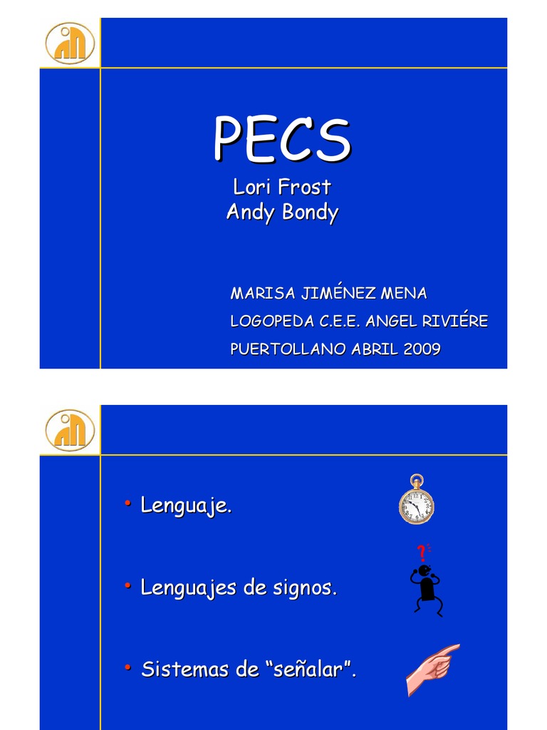 Implementación del Sistema PECS en Autismo | PDF | Los símbolos ...