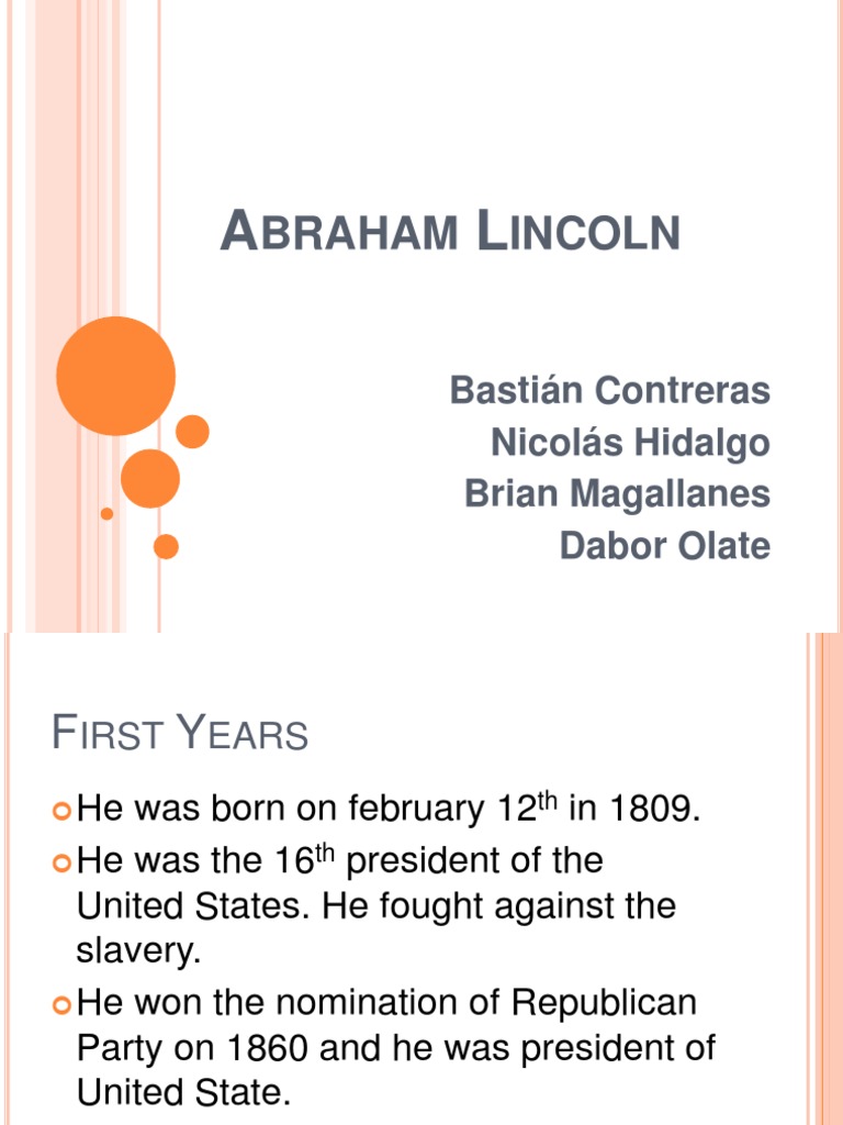 Abraham Lincoln: Early Life and Politics | PDF | Social Science | History
