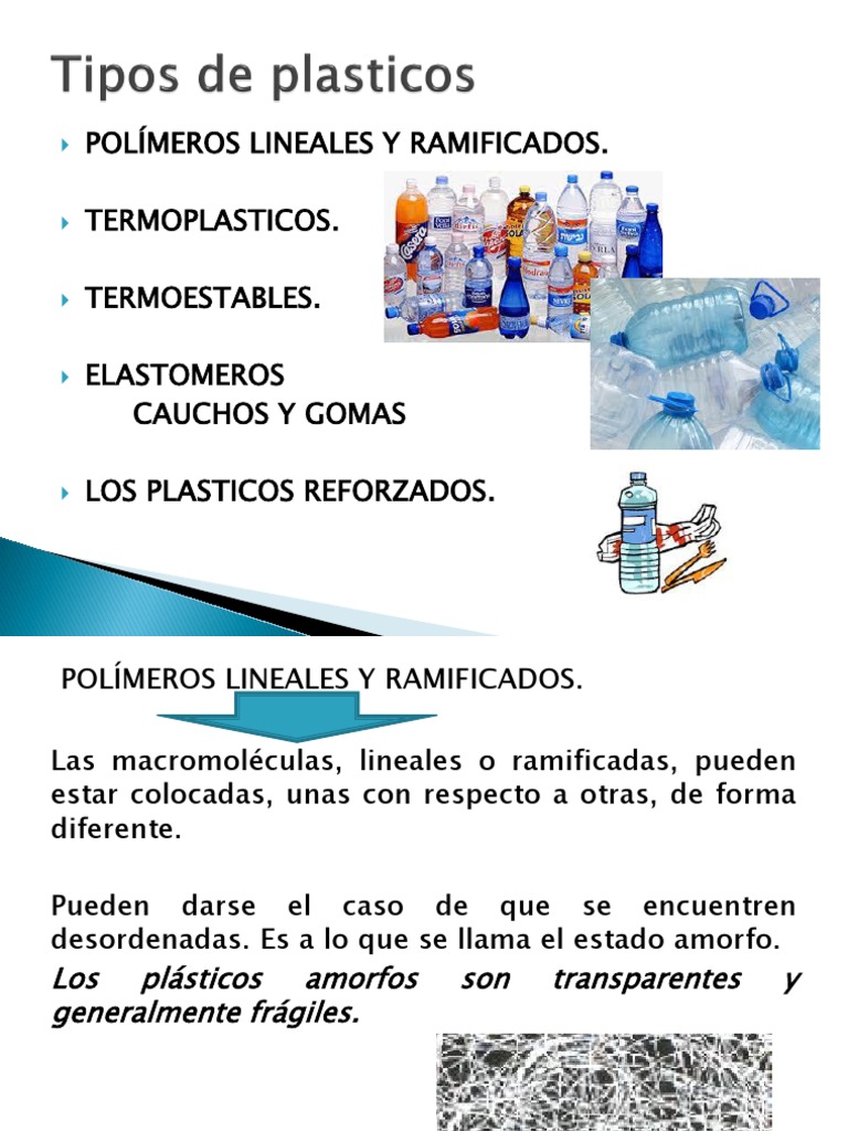 Tipos de Plasticos | PDF | El plastico | Polímeros