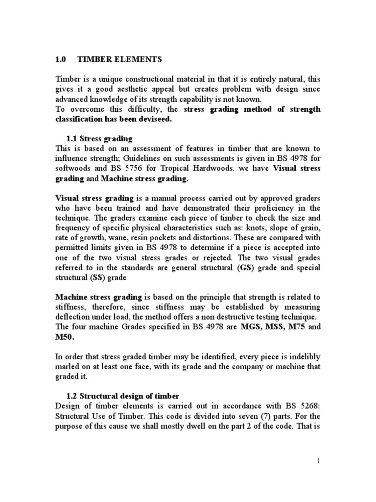 Timber Flexural Member | PDF | Lumber | Bending