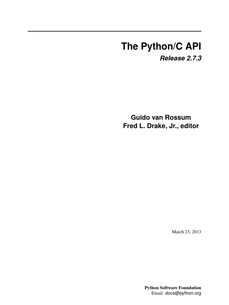 C Api | PDF | C (Programming Language) | Parameter (Computer Programming)