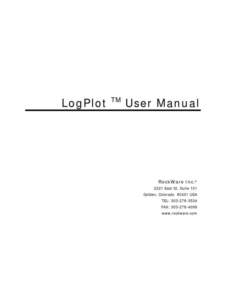 Logplot7 Manual | PDF | Computer File | Command Line Interface