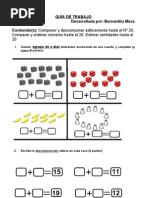 Descomponer Números Del 1 Al 10 de Forma Concreta | PDF