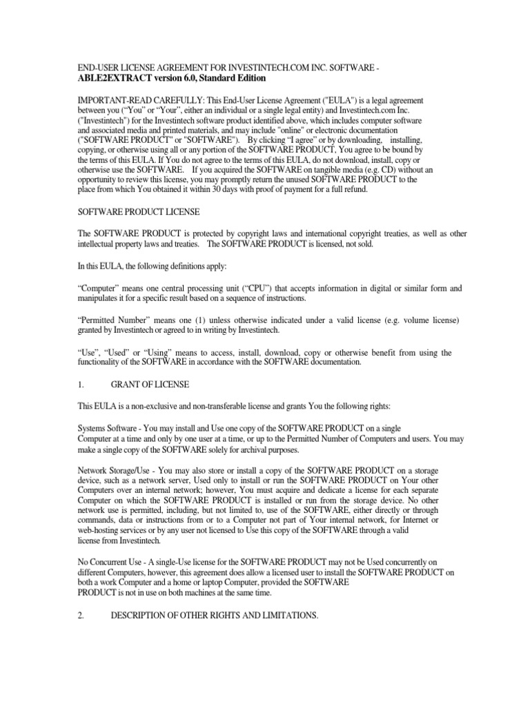 License | PDF | License | Proprietary Software