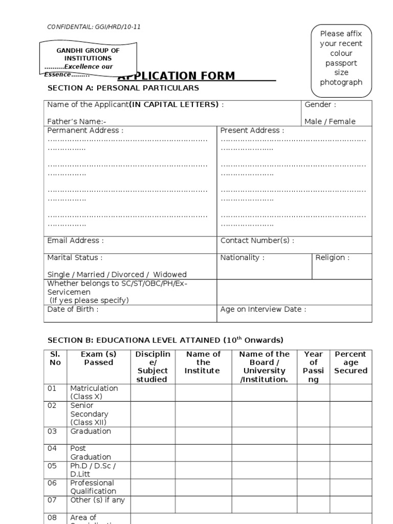 GIFT Application Form Approved | PDF | Academia | Social Issues (General)