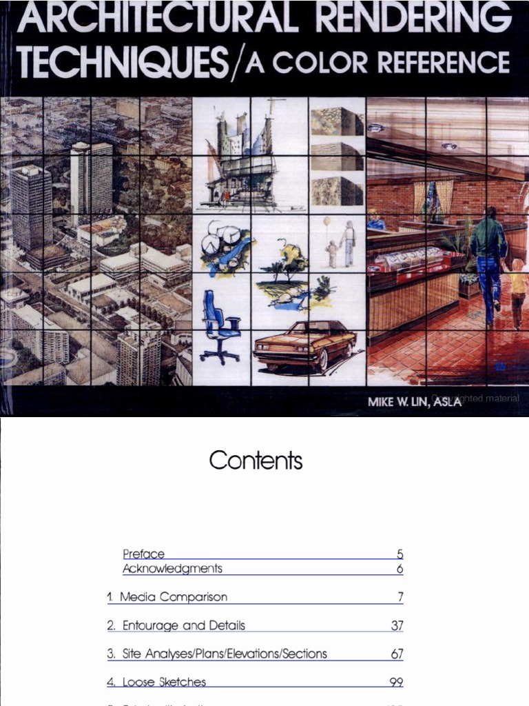 Architectural Rendering Techniques | PDF