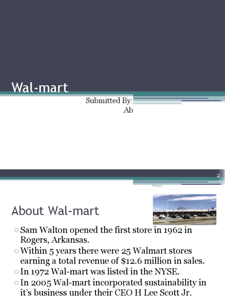 Walmart strategy | Walmart | Retail