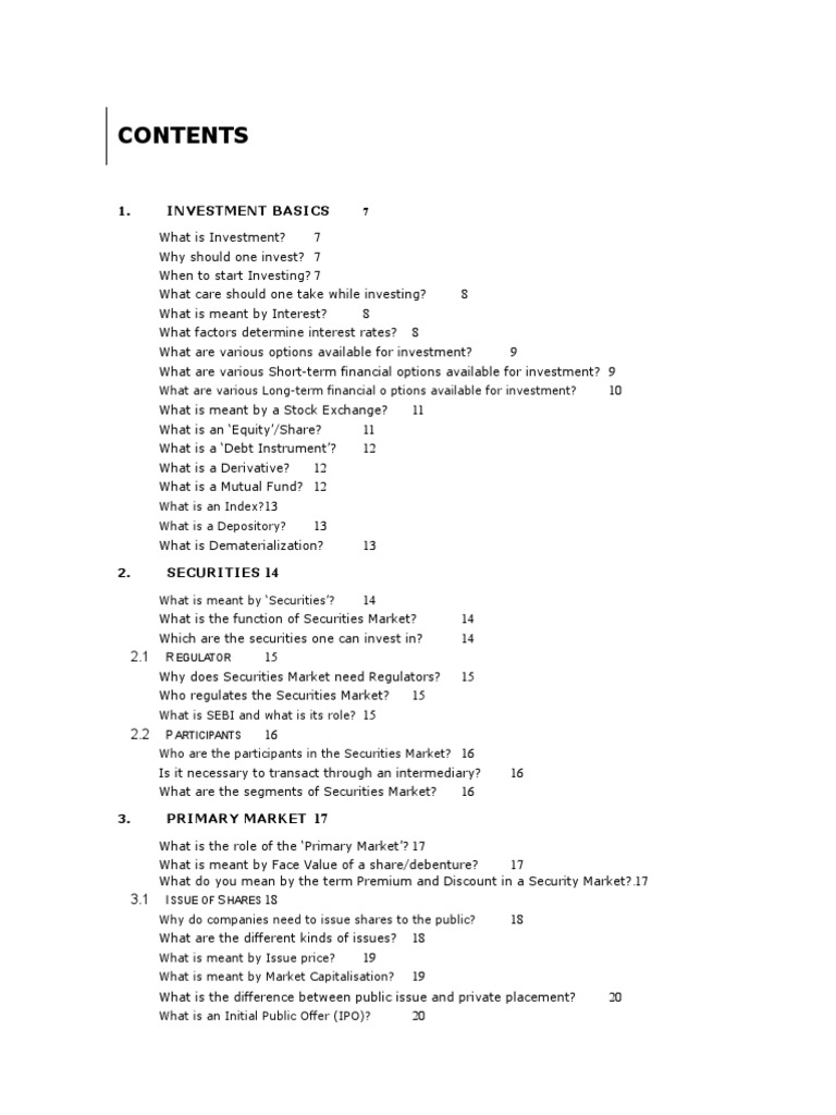 Nse Papers | PDF | Securities (Finance) | Investment Fund